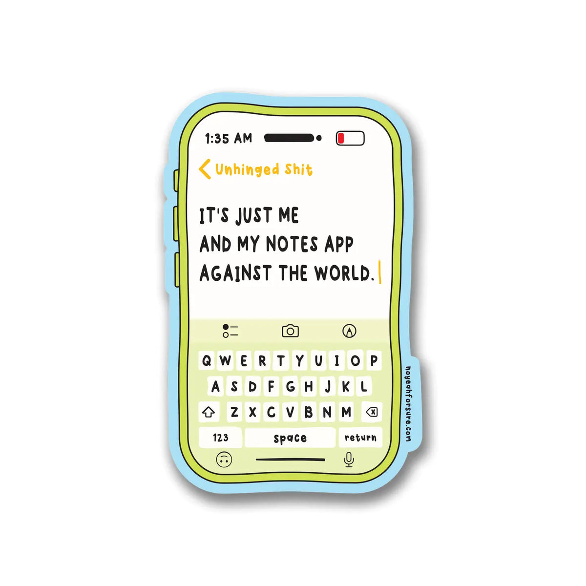 Me and My Notes App Sticker – JZD