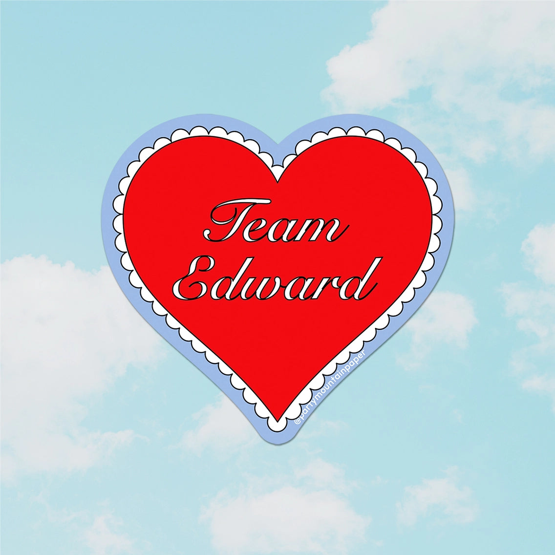 Team Edward Heart Sticker – JZD