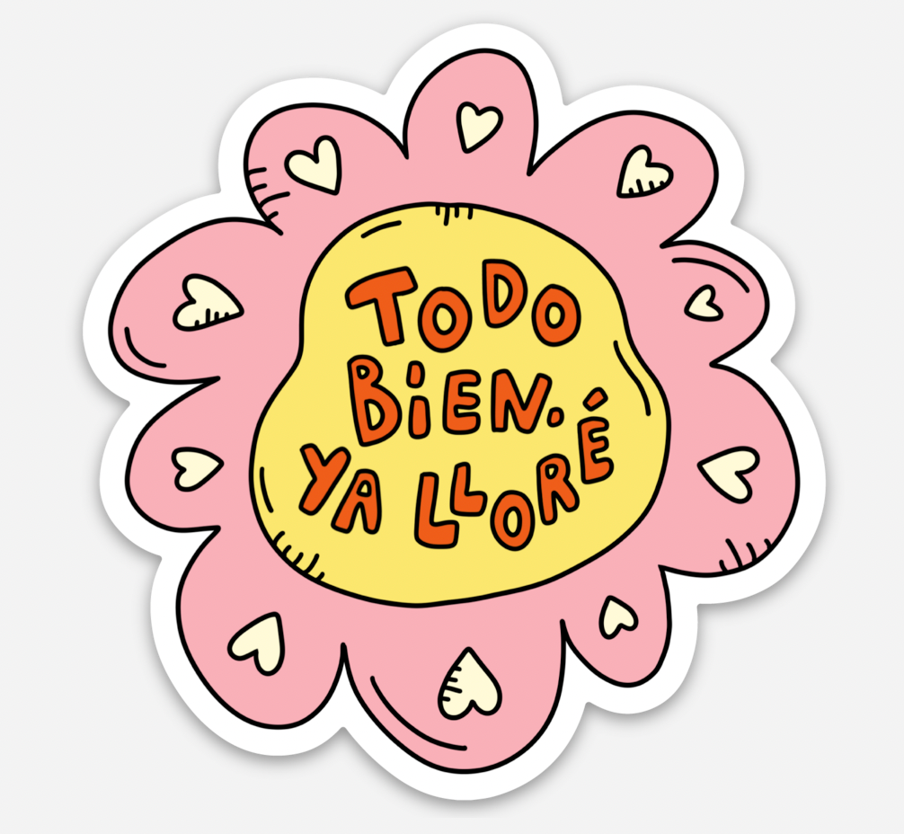 Todo Bien Flower Sticker – JZD